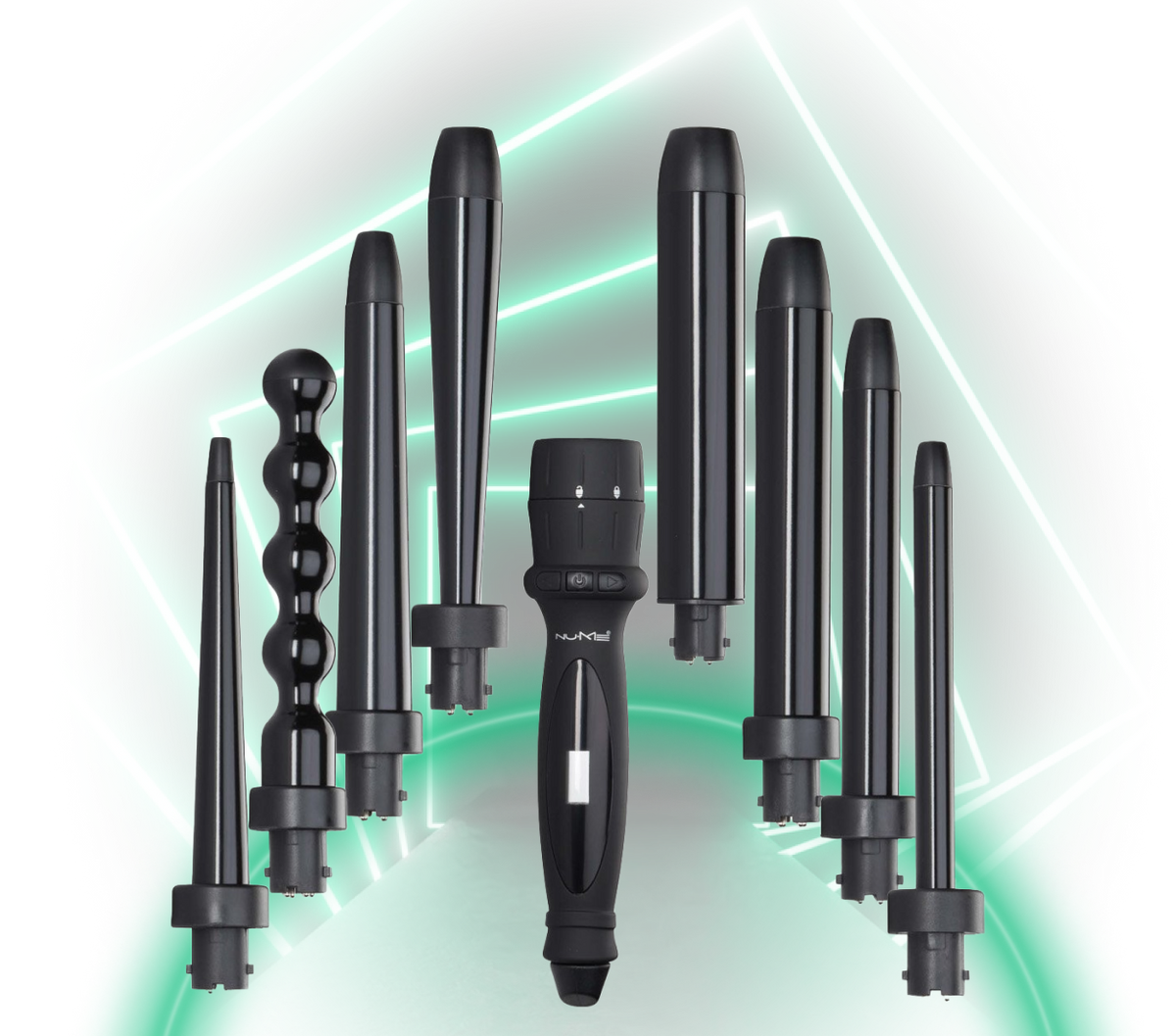 Octowand 8-in-1 Interchangeable Curling Wand Set - NuMe