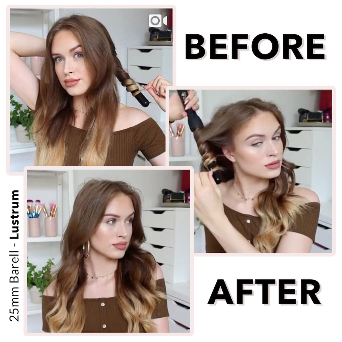 NuMe Lustrum 5-in-1 Curling Wand Set, Interchangeable Curler - NuMe